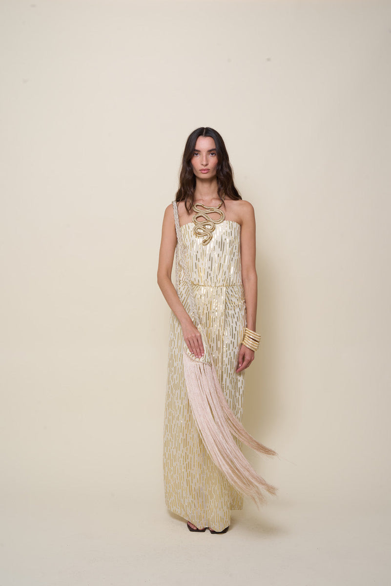 Tan Necklace In Gold - Spring Summer '25 | Johanna Ortiz