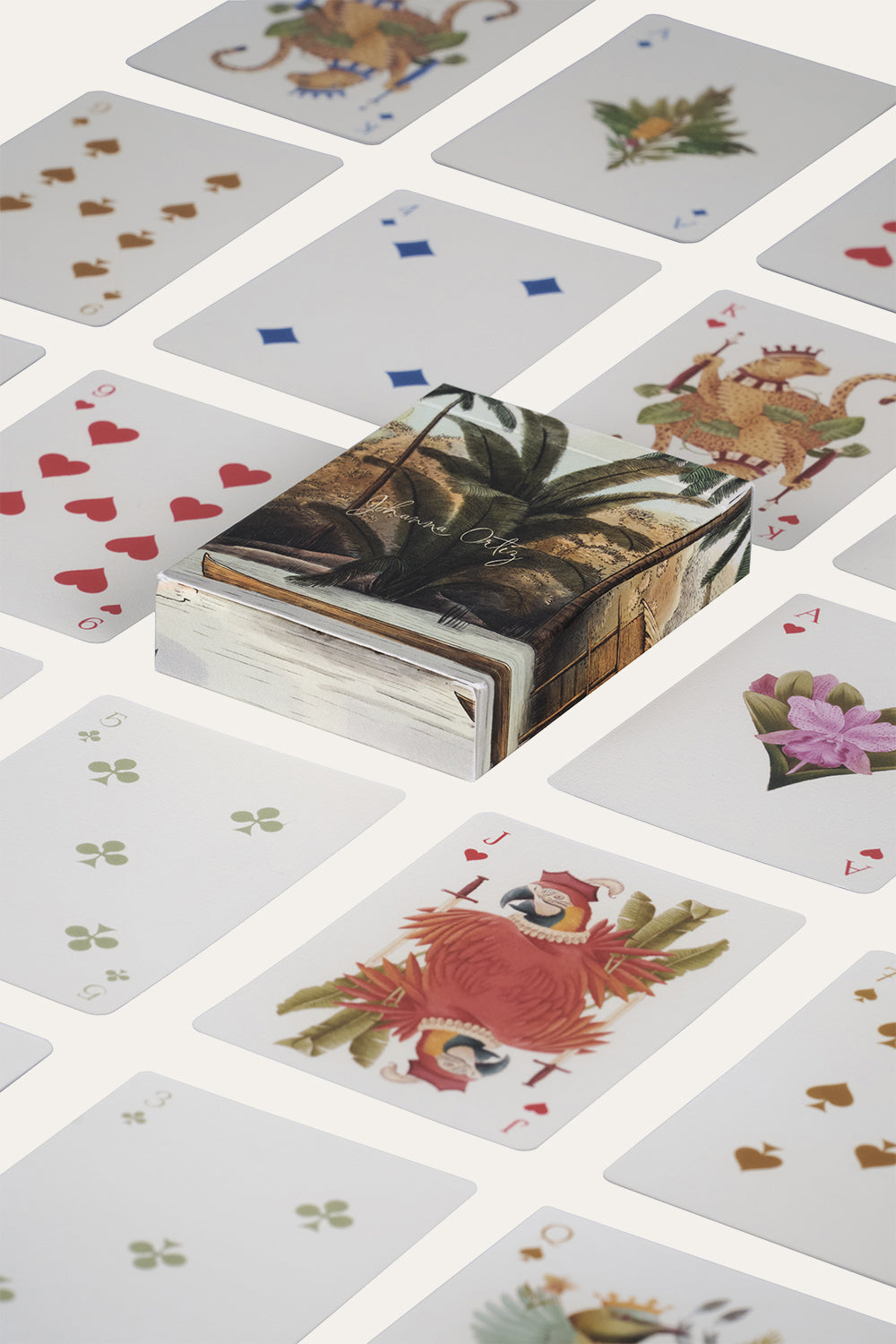 El Naipe Single Poker Deck in Tobacco - Game Capsule | Johanna Ortiz